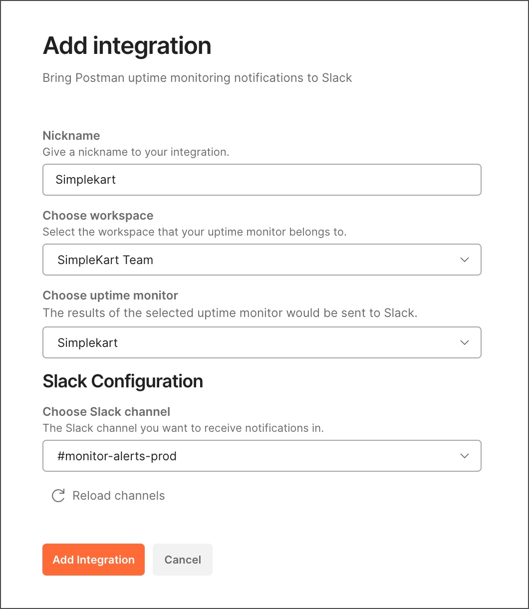 Slack | Postman Learning Center