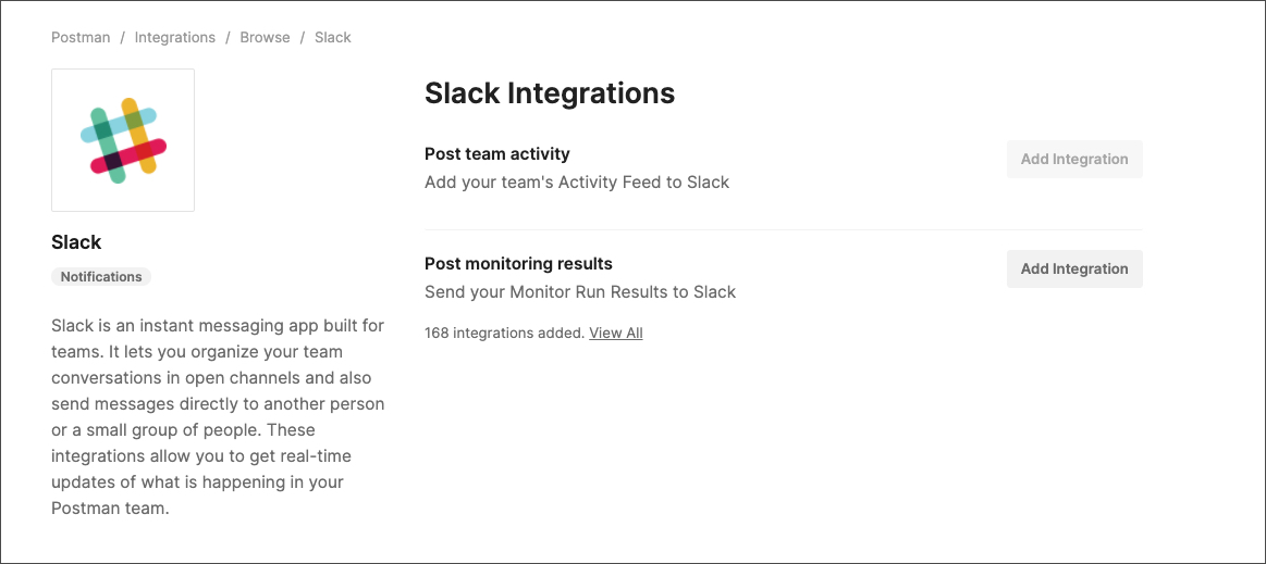 Slack | Postman Learning Center