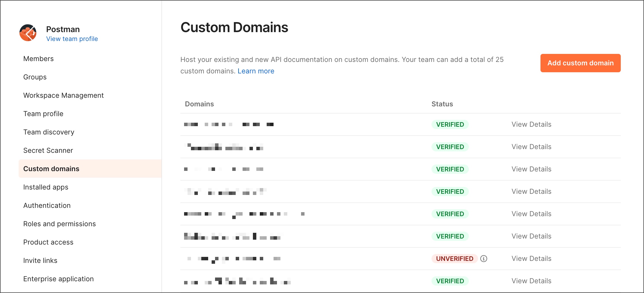 Host Api Documentation With A Custom Domain Postman Learning Center 8040