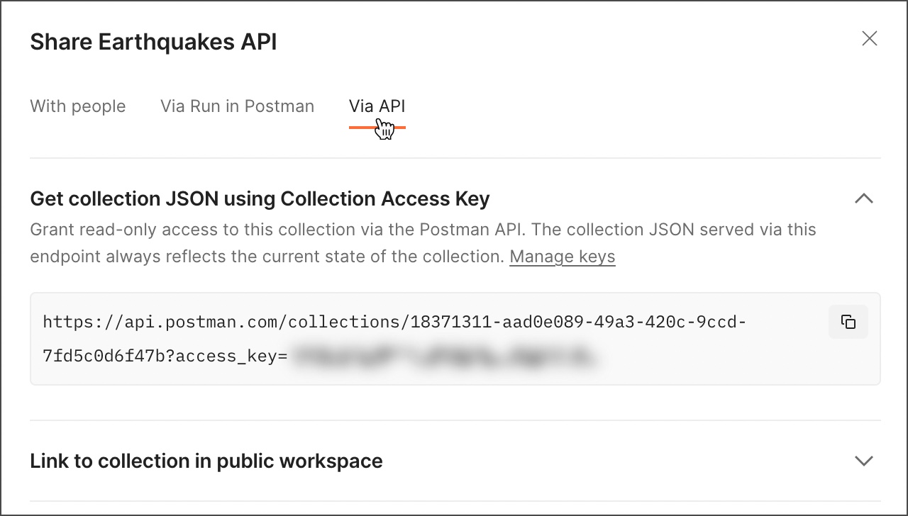 Sharing your work | Postman Learning Center
